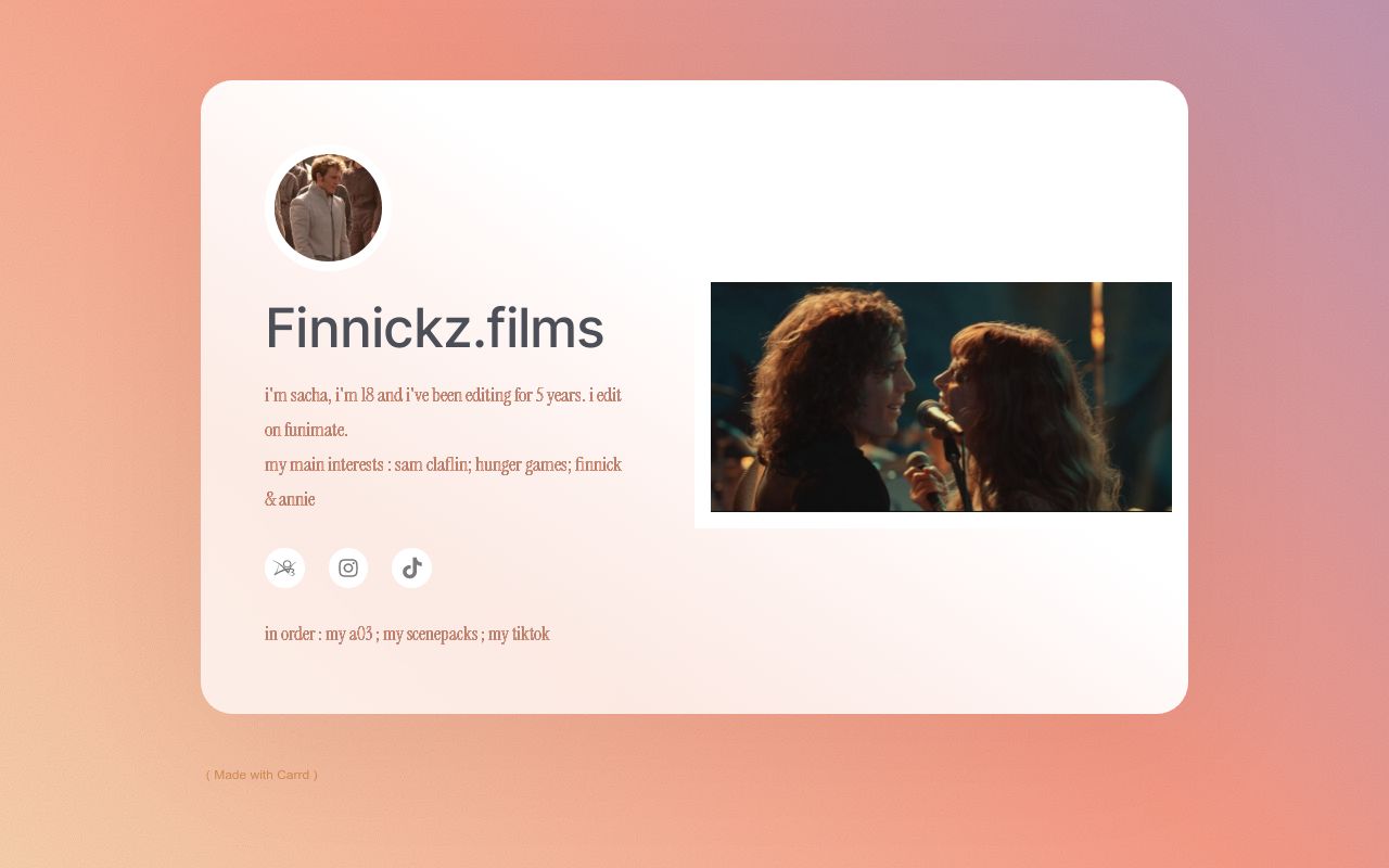 Carrd finnickzfilms